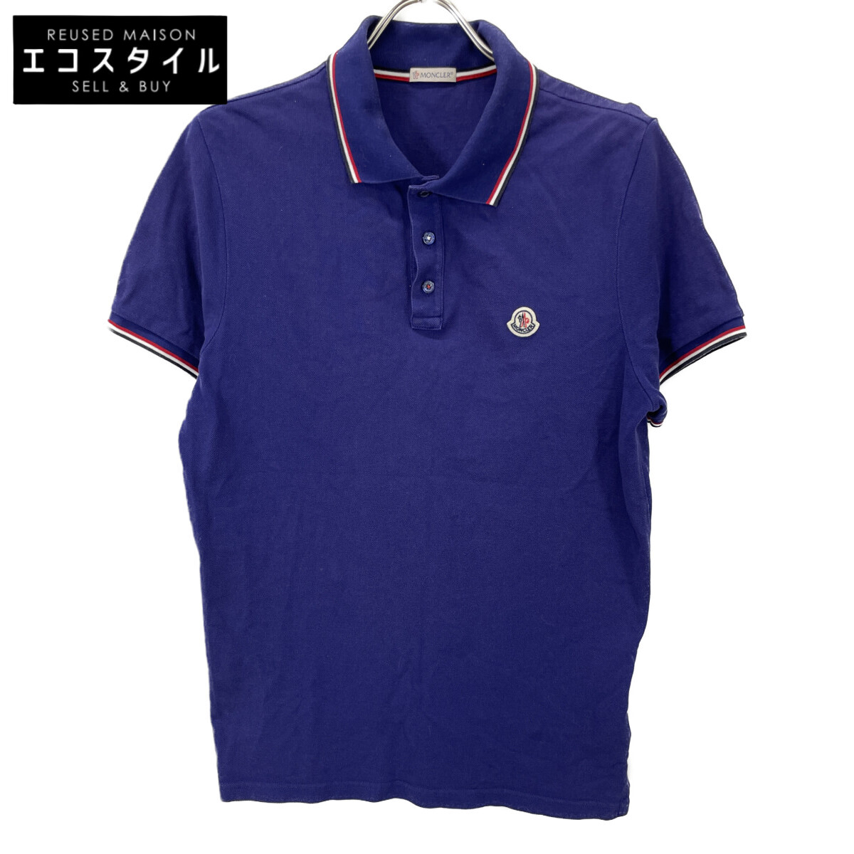 【楽天市場】MONCLER モンクレール 国内正規 MAGLIA POLO MANICA CORTA コットン ワッペンロゴ ポロシャツ ...