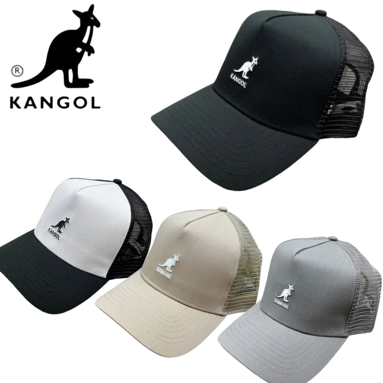 【楽天市場】カンゴール KANGOL カンゴール kangol キャップ 帽子 K4467 ベースボールキャップ メッシュ トラッカハー ...