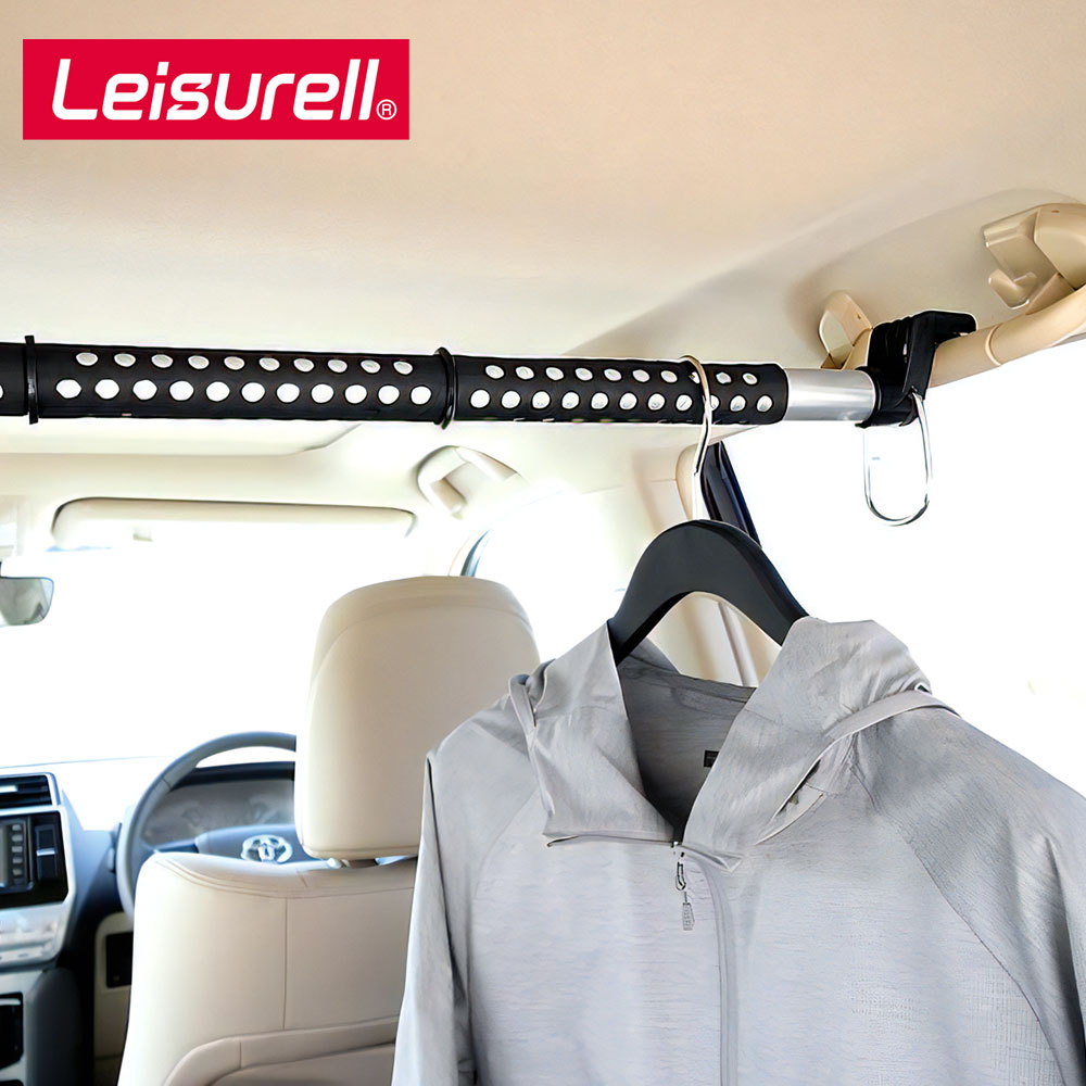 【楽天市場】クレトム インテリア・バー LS-1 ブラック 車内用 伸縮バー インテリアバー キャリア 釣り スノボ スキー 車中泊 サーフボード ハンガー Leisurell レジャール ...