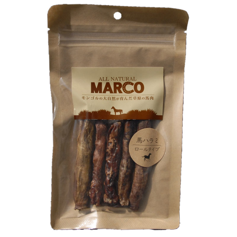 【楽天市場】MARCO 犬用おやつ 馬ハラミ ロールタイプ 40g無添加 無着色 天然素材 100％ナチュラル ダイエット アレルギー対応 犬 おやつ 馬肉 グレインフリー グルテンフリー ...