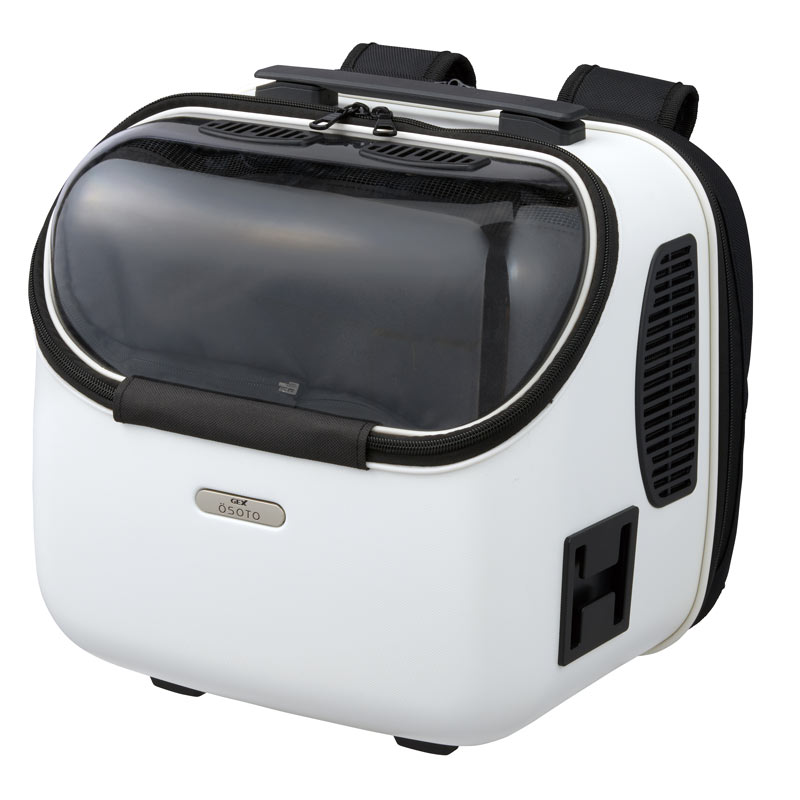 【楽天市場】GEX OSOTOキャリー トラベラー Jr. II ホワイト4WAY 5kg以下 犬猫兼用 犬用 猫用 軽量 コンパクト リュック式 リュック型 キャリーケース キャリーバッグ ...