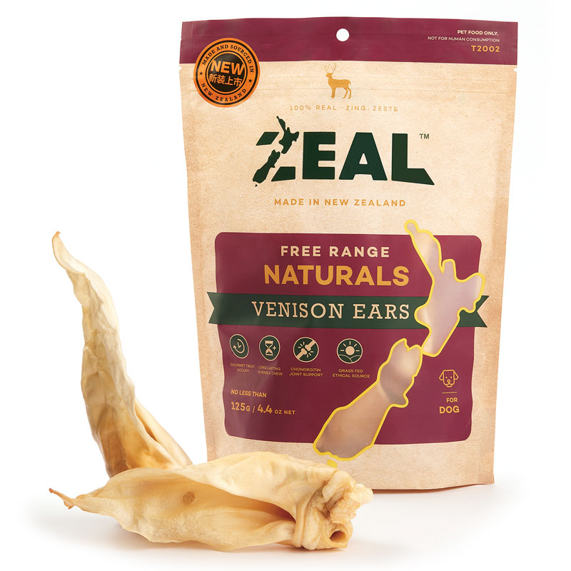 【楽天市場】ZEAL エアドライ ナチュラルペットトリーツ フリーレンジ 鹿の耳 125g無添加 素材そのまま 犬 おやつ グレインフリー ...