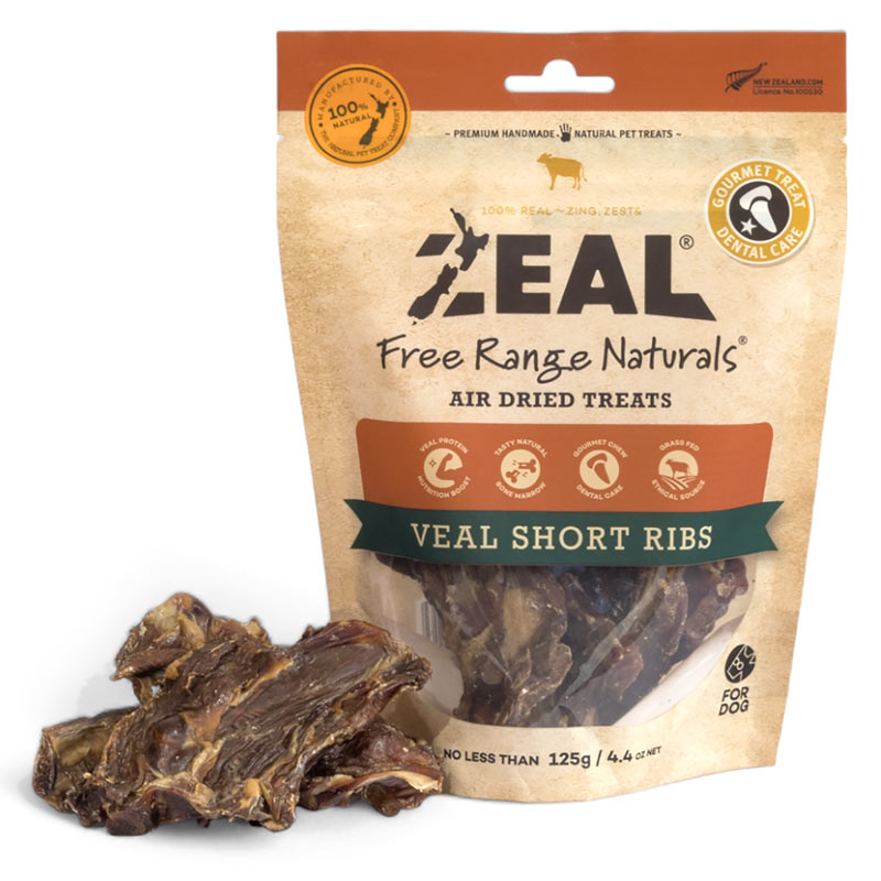 【楽天市場】ZEAL フリーレンジ 仔牛のショートリブ 125g：ペットシーツ専門店スタイルプラス