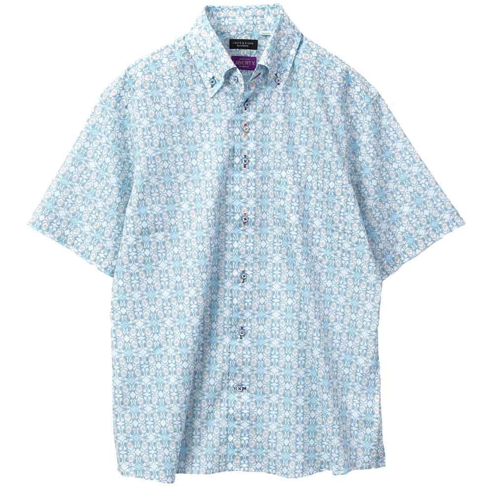 楽天市場】半袖 メンズ リバティドレスシャツ レギュラーフィット