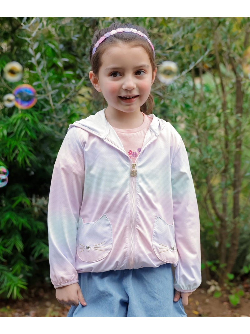 【楽天市場】【SALE／49%OFF】any FAM KIDS サラサラ UVカット パーカー エニィファム ジャケット・アウター その他のジャケット・アウター ホワイト ブルー【RBA_E ...