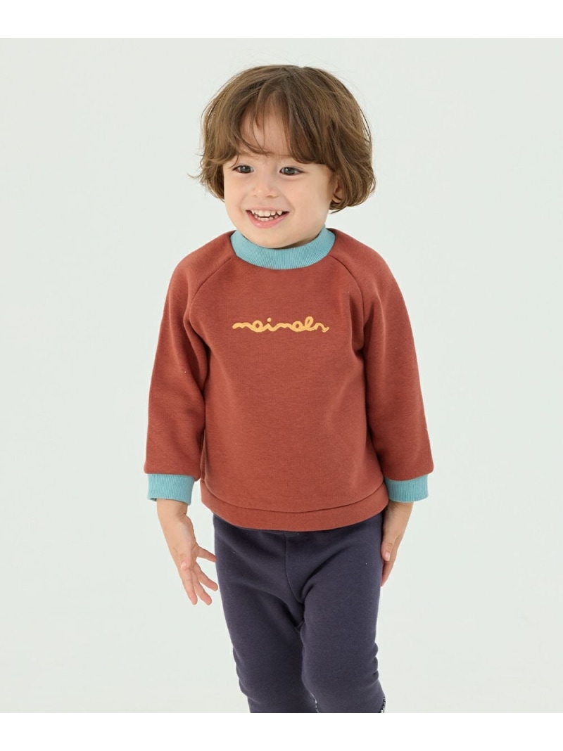 【楽天市場】【SALE／50%OFF】moimoln モイモルン/配色ロゴポイントスウェット モイモルン トップス スウェット・トレーナー グリーン ベージュ ブラウン【RBA_E ...