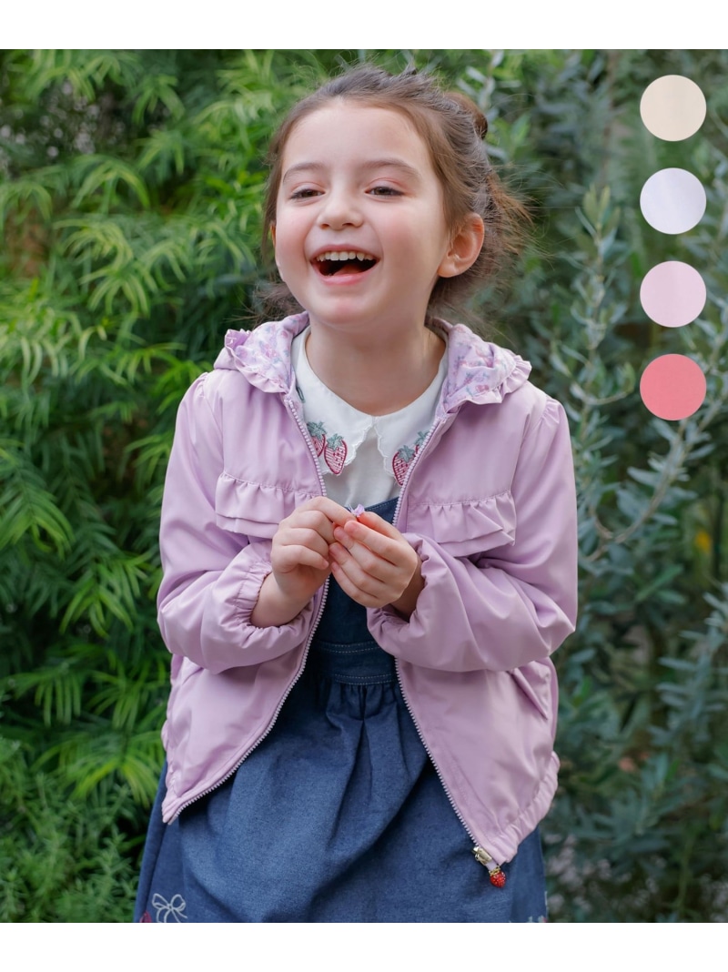 【楽天市場】【SALE／30%OFF】any FAM KIDS 【チェリーベリーシリーズ】シャカシャカ リバーシ ブルゾン エニィファム ジャケット・アウター ブルゾン・ジャンパー ベージュ ...