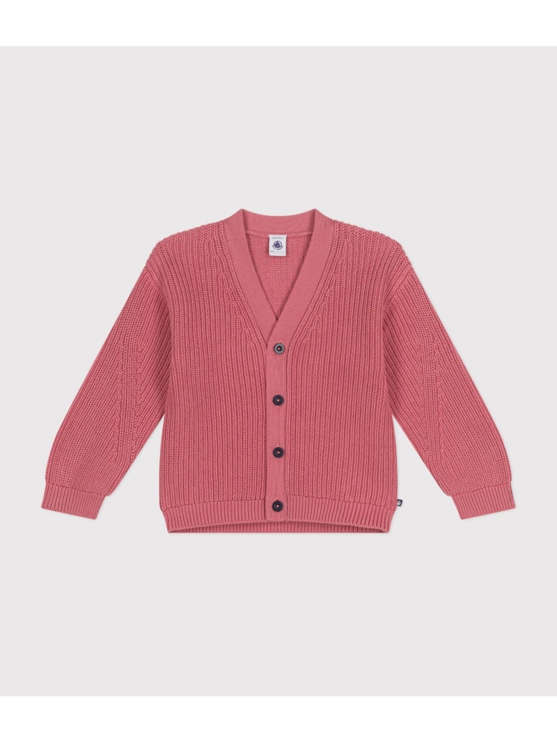 【楽天市場】【SALE／30%OFF】PETIT BATEAU コットンニットカーディガン プチバトー トップス カーディガン ピンク【RBA ...