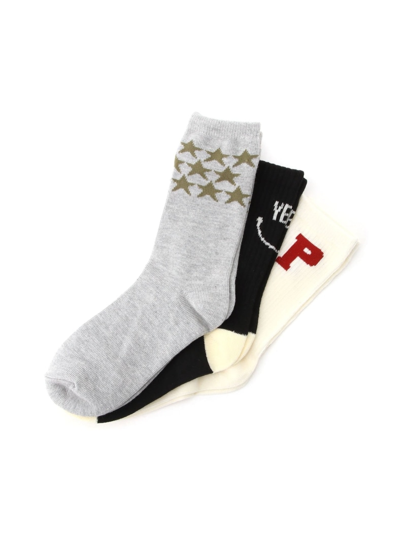 【楽天市場】OCEAN&GROUND OCEAN&GROUND/(K)3PクルーソックスSET オーシャンアンドグラウンド 靴下・レッグウェア ...