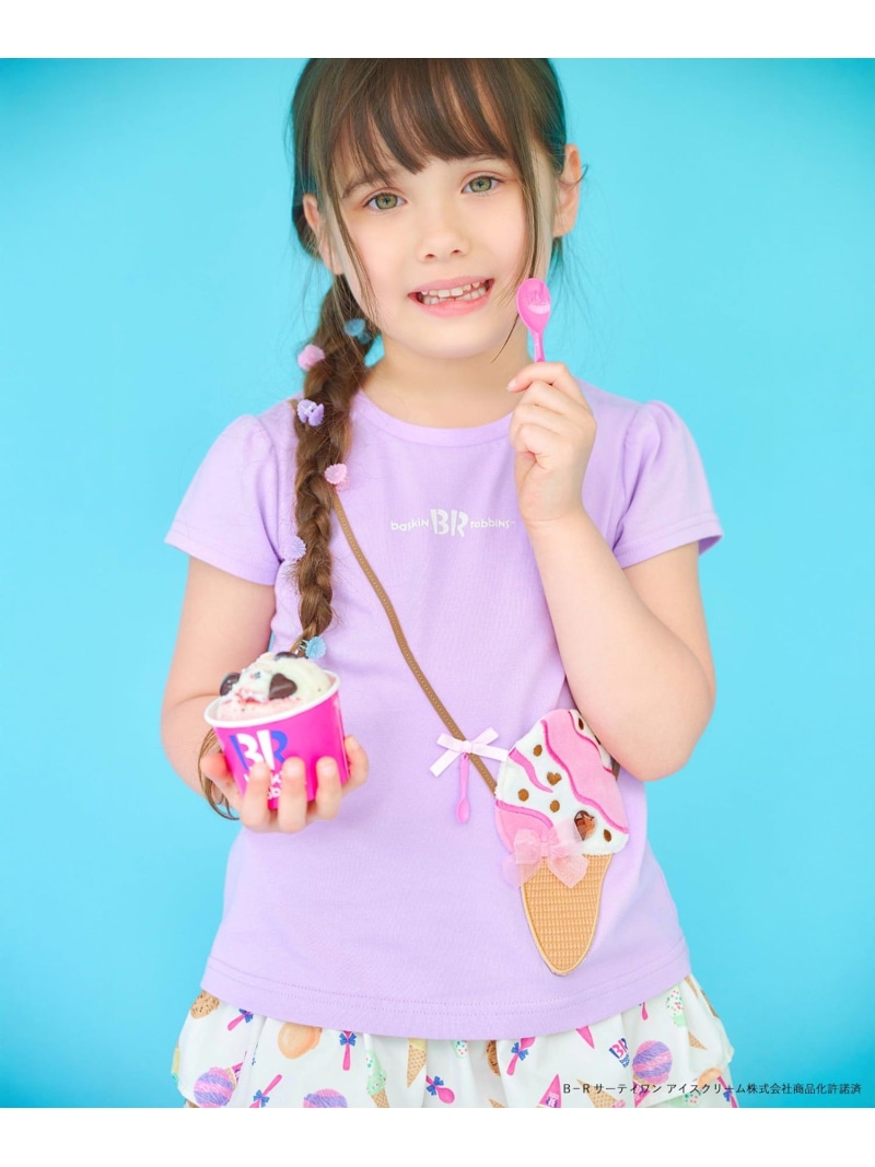 【楽天市場】any FAM KIDS 【any FAM×サーティワン アイスクリーム】フレーバー ポシェットTシャツ エニィファム トップス カットソー・Tシャツ ベージュ ピンク パープル ...