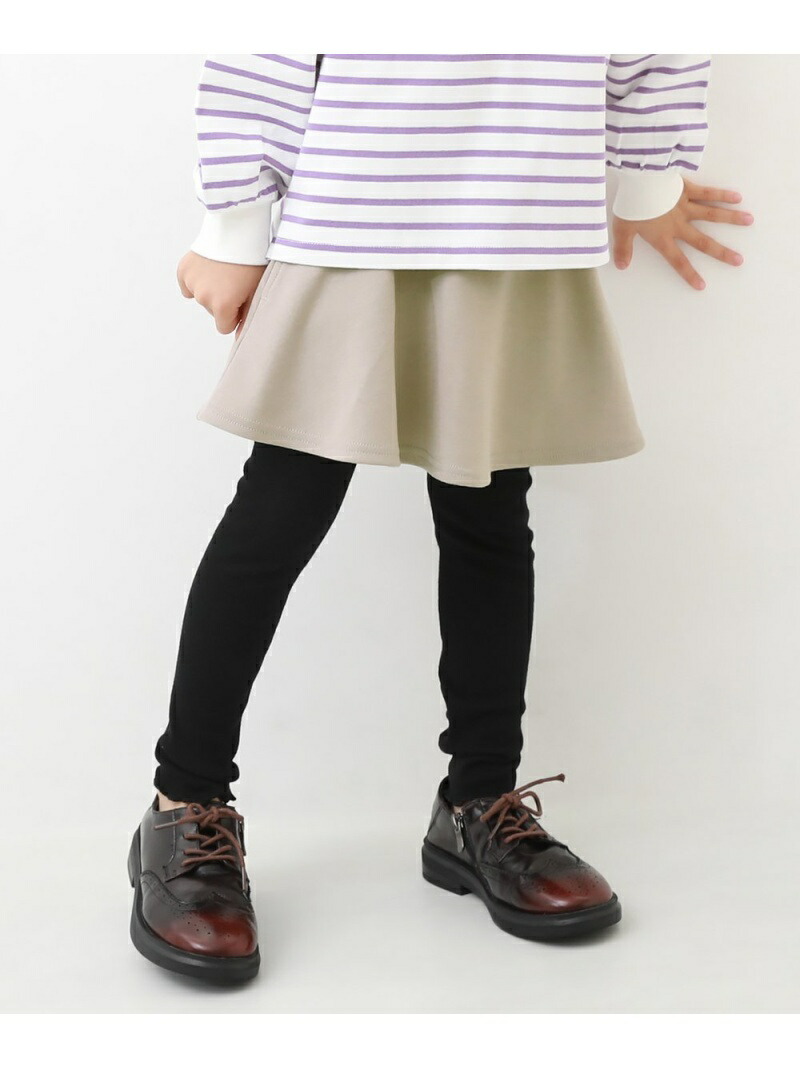 【楽天市場】devirock 10分丈 裾メロウリブ スカッツ スカート ボトムス レギンス デビロック 子供服 キッズ デビロック スカート その他のスカート ピンク ベージュ ネイビー ...