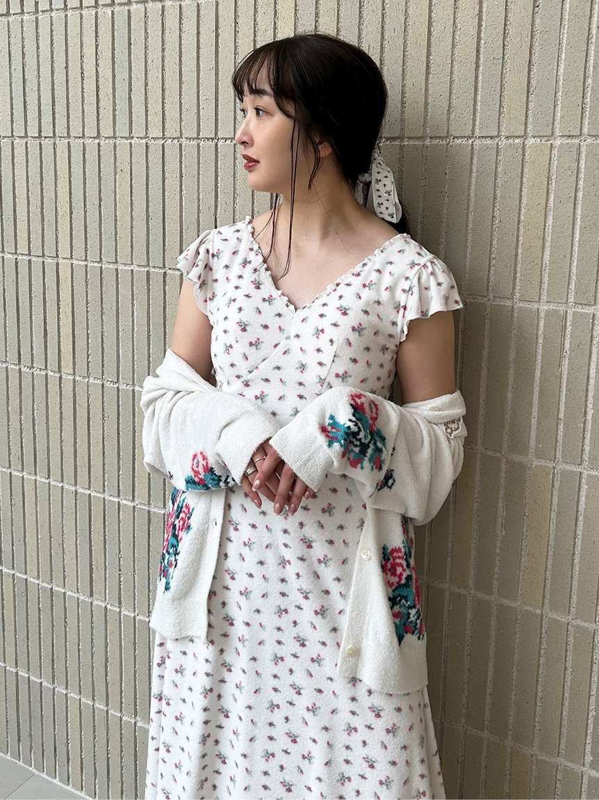 【SALE／30%OFF】SNIDEL HOME 【FEILER】ニットカーディガン スナイデルホーム インナー・ルームウェア その他のインナー・ルームウェア ホワイト ブルー ブラック【送料無料】