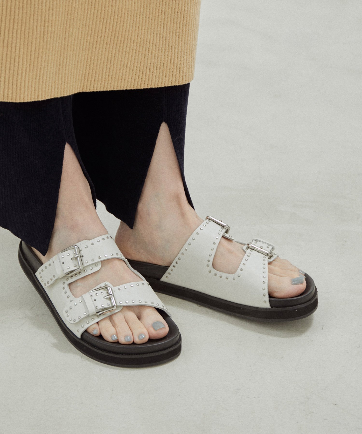 SALON adam et rope' 【MOHI(モヒ)】スタッズサンダル サロン SALON adam et rope' 【MOHI(モヒ)】スタッズサンダル サロン