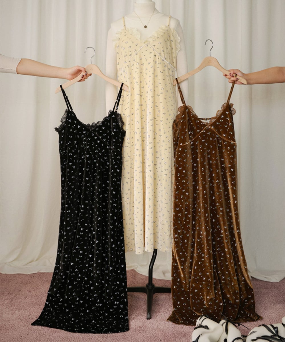 楽天市場】ベロアワンピース キャミソールワンピース タイトワンピース