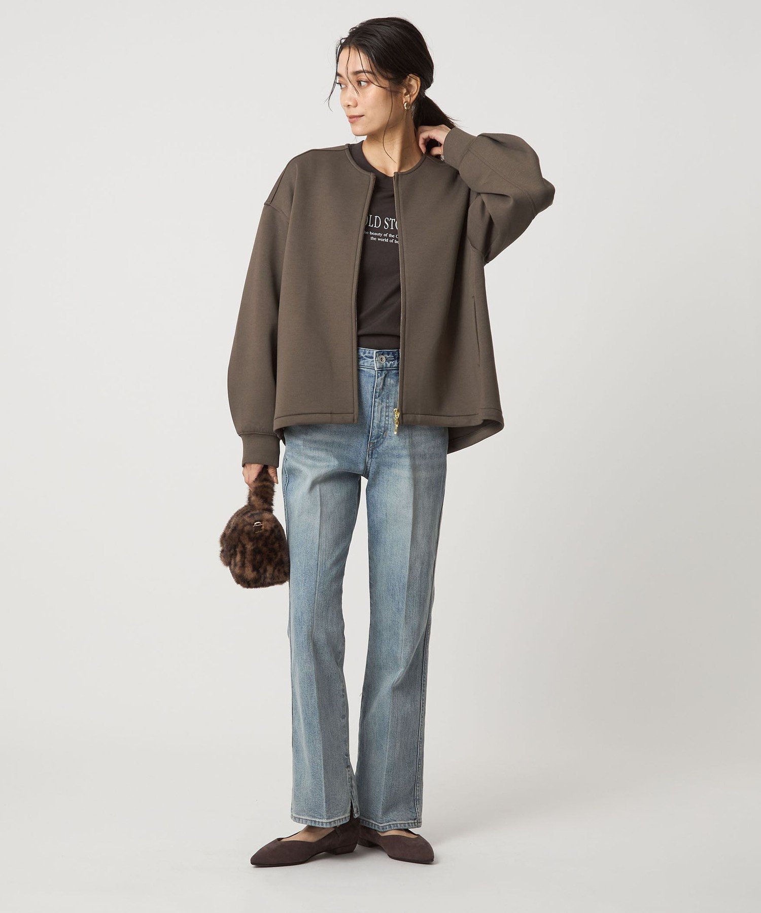 【SALE／40%OFF】UNITED ARROWS green label relaxing ダンボール ノーカラー ブルゾン ユナイテッド ...