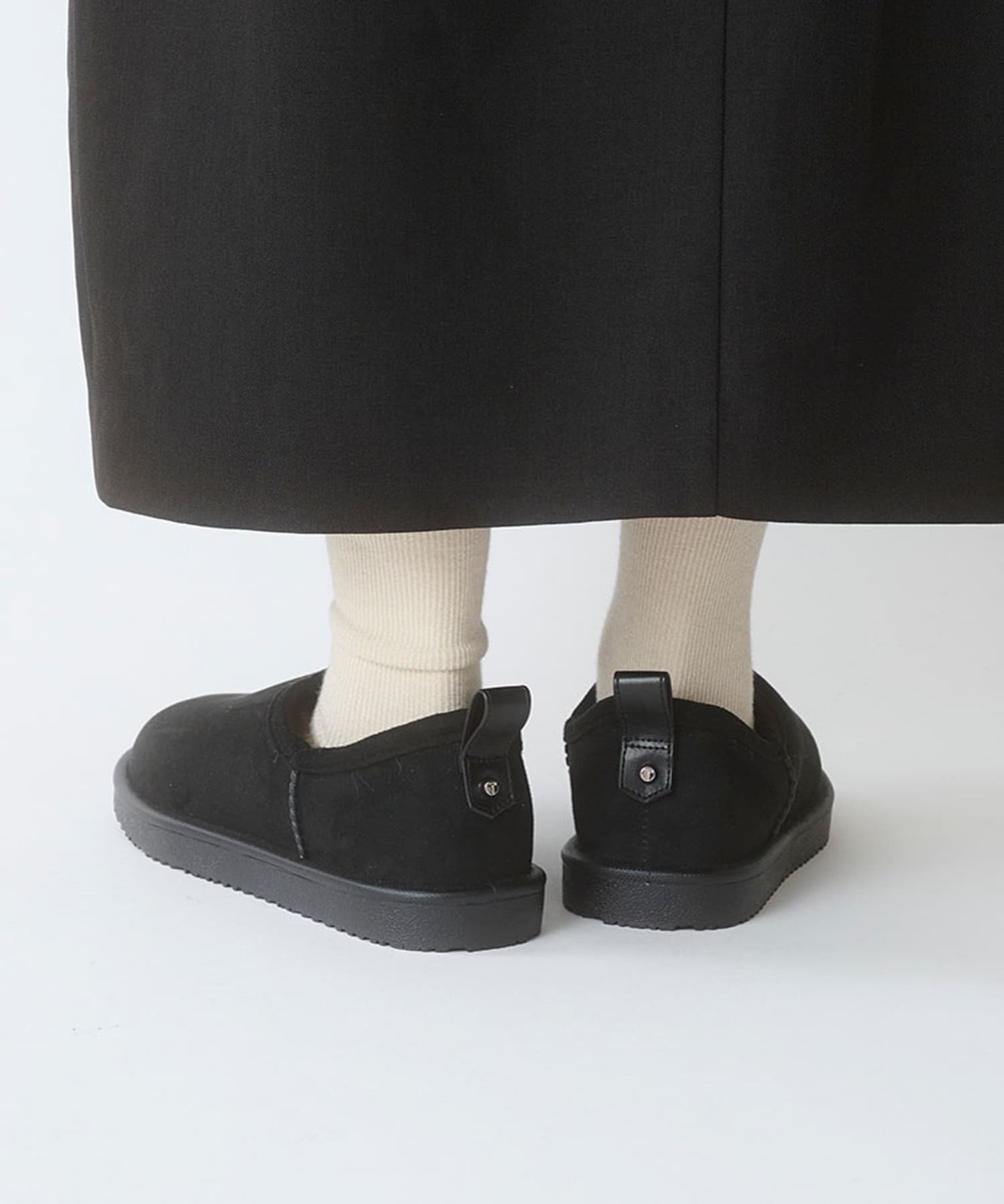 RODE SKO TEMPERATE SHLOKムートン風スリッポンレインシューズ ロデスコ シューズ・靴 レインシューズ・ブーツ グレー ブラック【送料無料】