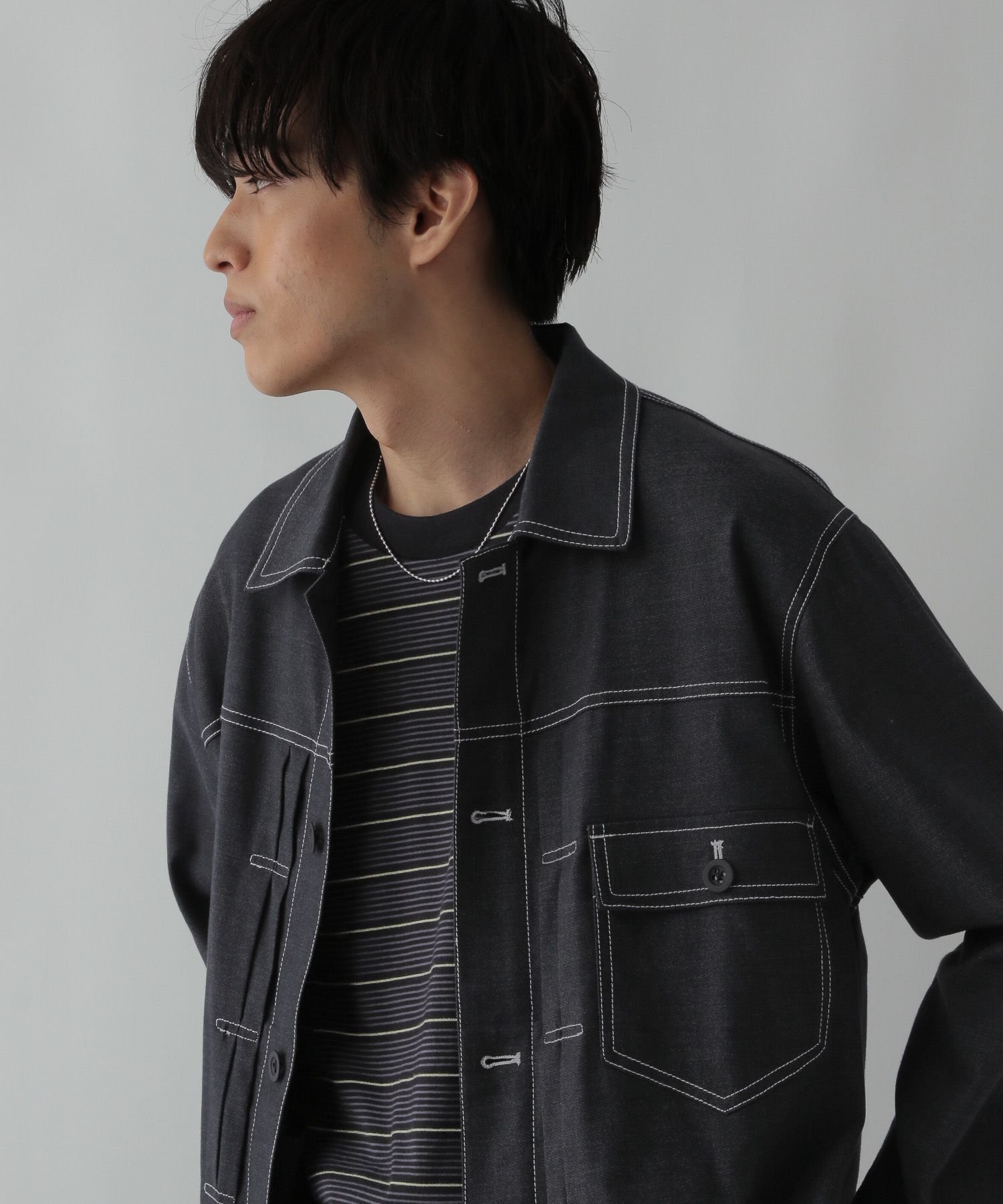 GLOBAL WORK クリーンデニム/トラッカージャケット/CLEAN MODE/575819 グローバルワーク ジャケット・アウター ...