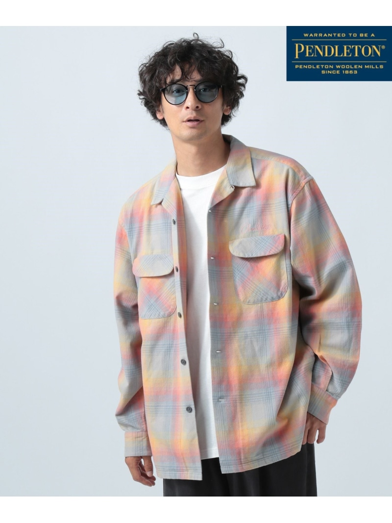 【楽天市場】【SALE／27%OFF】BAYFLOW 【PENDLETON(ペンドルトン)】別注オンブレオープンカラーシャツ ベイフロー トップス シャツ・ブラウス ピンク グリーン【RBA ...
