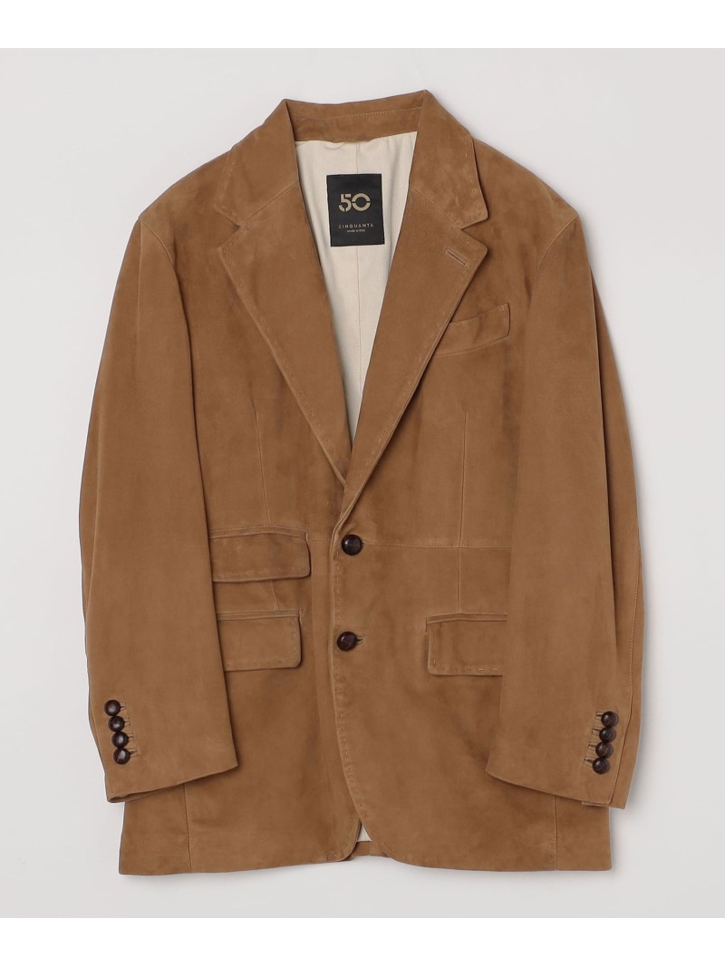 【楽天市場】SHIPS MEN 【SHIPS別注】CINQUANTA: スウェード ワイドラペル ジャケット シップス ジャケット・アウター ...
