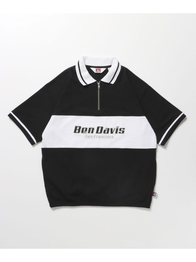 【楽天市場】BEN DAVIS / WHITE LABEL 【BEN DAVIS(ベンデイビス)】PLAYERS ZIP POLO ナバル ...