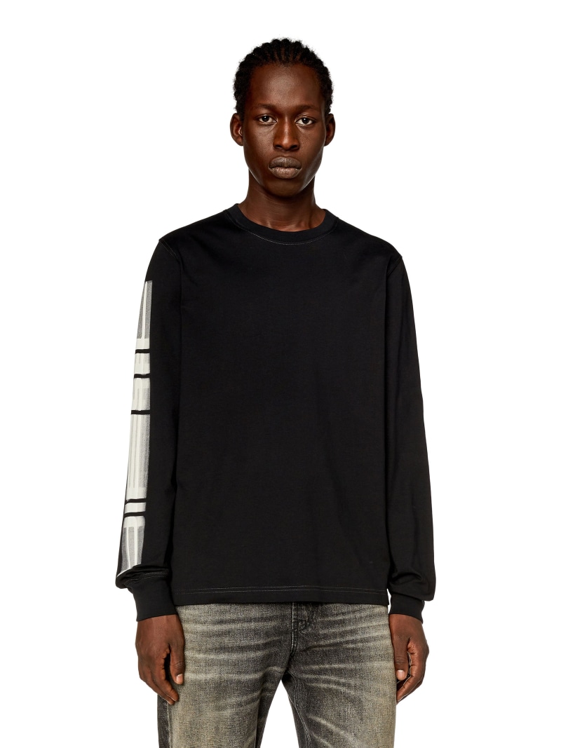 【楽天市場】【sale／40 Off】diesel メンズ Tシャツ 長袖 T Just Ls Slits N5 ディーゼル トップス カットソー・tシャツ ブラック【rba E】【送料無料