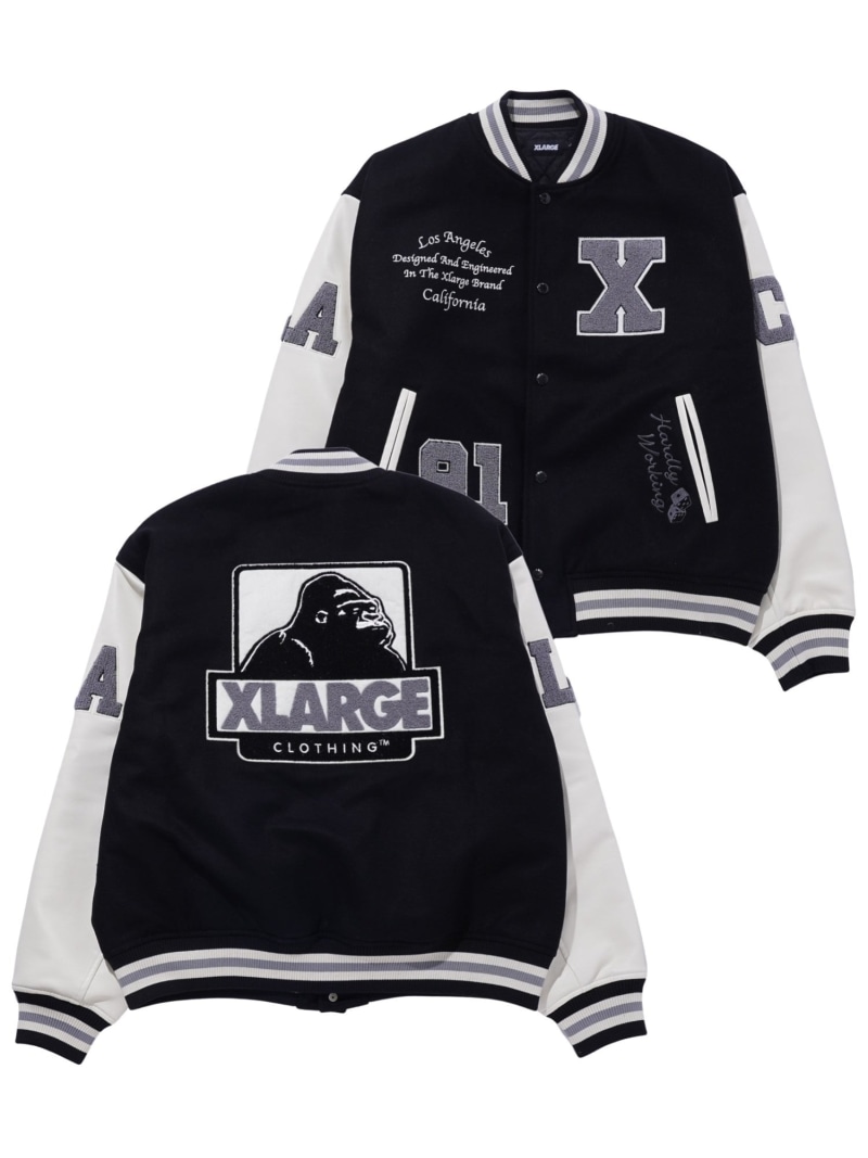 【楽天市場】【SALE／10%OFF】XLARGE OG LOGO VARSITY JACKET ジャケット XLARGE エクストララージ ...