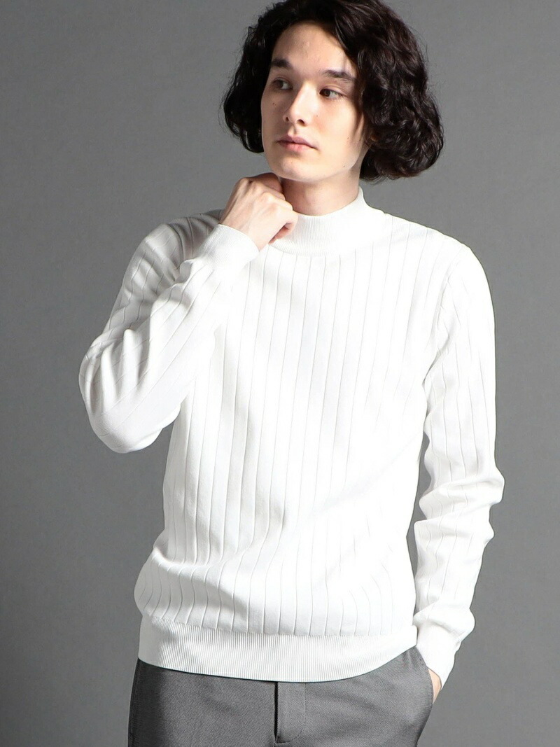 【楽天市場】【SALE／64%OFF】MONSIEUR NICOLE ワイドリブ モックネックニット ニコル トップス ニット ベージュ ...