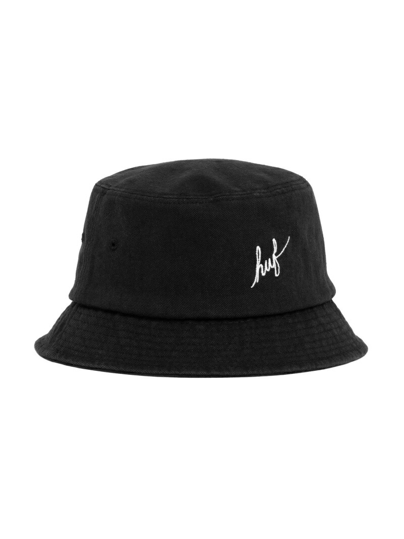 【楽天市場】HUF SCRIPT BUCKET HAT ハフ 帽子 ハット ブラック【送料無料】：Rakuten Fashion Men