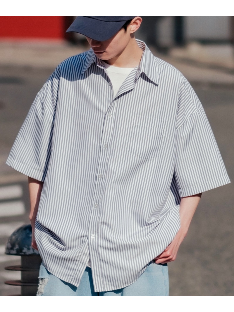 【楽天市場】【SALE／18%OFF】NULL NULL ヌル ストライプ 半袖シャツ インプローブス トップス シャツ・ブラウス グレー ...