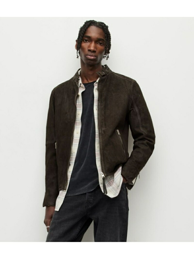 【楽天市場】ALLSAINTS (M)Cora Suede Bomber Jacket オールセインツ ジャケット・アウター ライダース ...