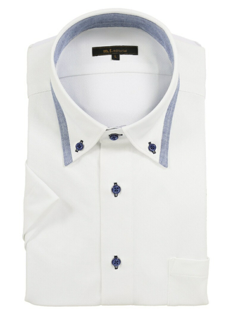 【楽天市場】【SALE／20%OFF】m.f.editorial Biz クールパス/COOLPASS ボタンダウン半袖 ビズシャツ タカ ...