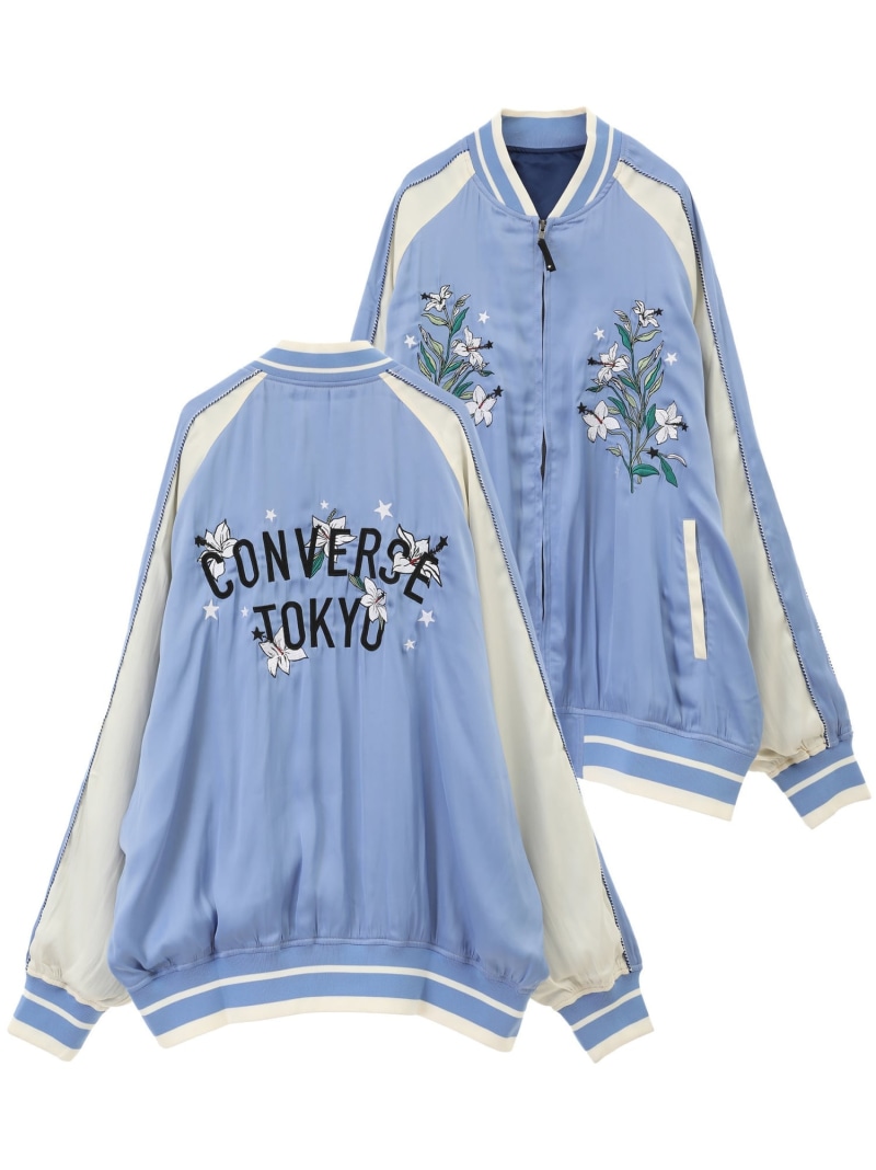 【楽天市場】【SALE／70%OFF】CONVERSE TOKYO 【復刻】SATIN OVERSIZE SOUVENIR JACKET ...