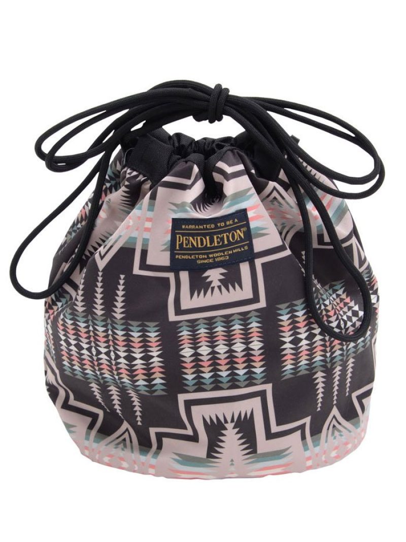 【楽天市場】SB select PENDLETON DRAW POUCH 巾着バッグ シルバーバレット バッグ その他のバッグ ブラック【送料無料】：Rakuten Fashion Men