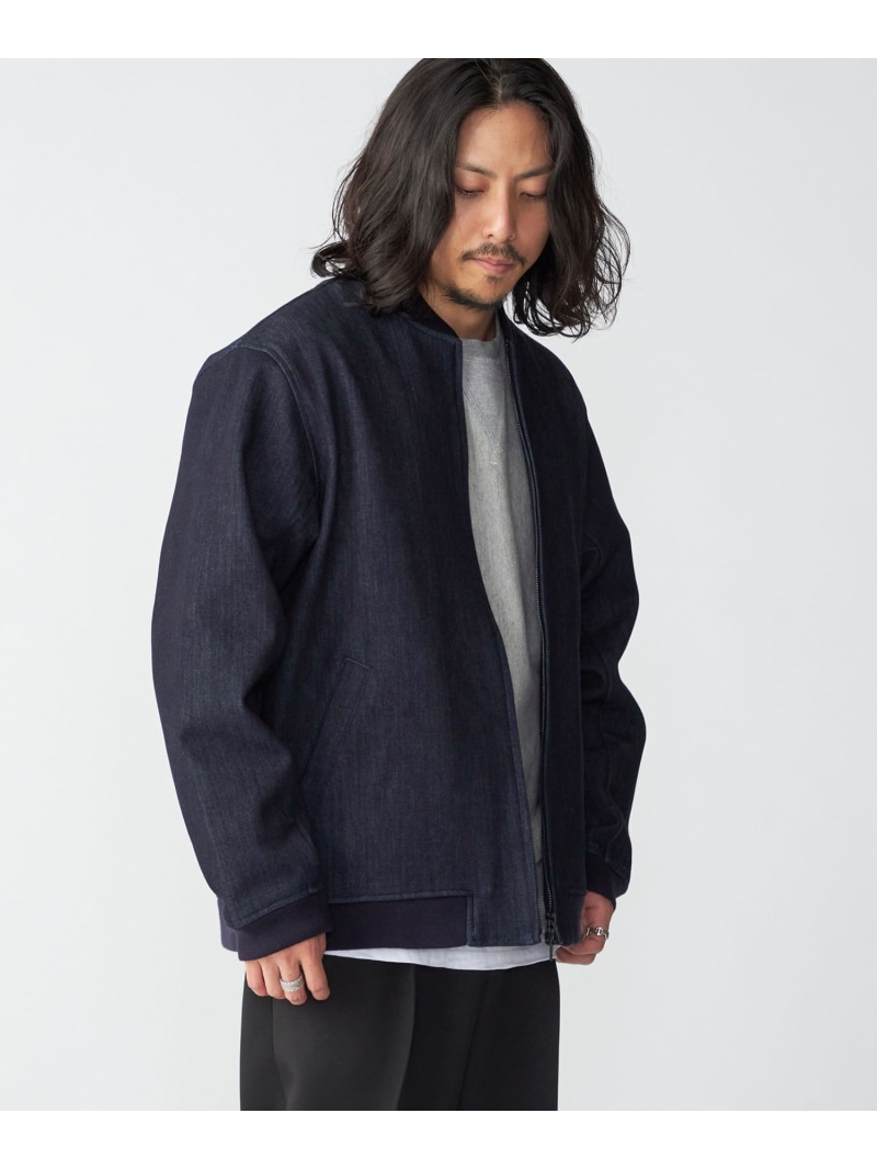 【楽天市場】【SALE／50%OFF】SHIPS MEN SHIPS: ＜セットアップ対応＞ダウンファブリック MA-1 ジャケット ＜デニム/無地＞ シップス ジャケット・アウター ブルゾン ...