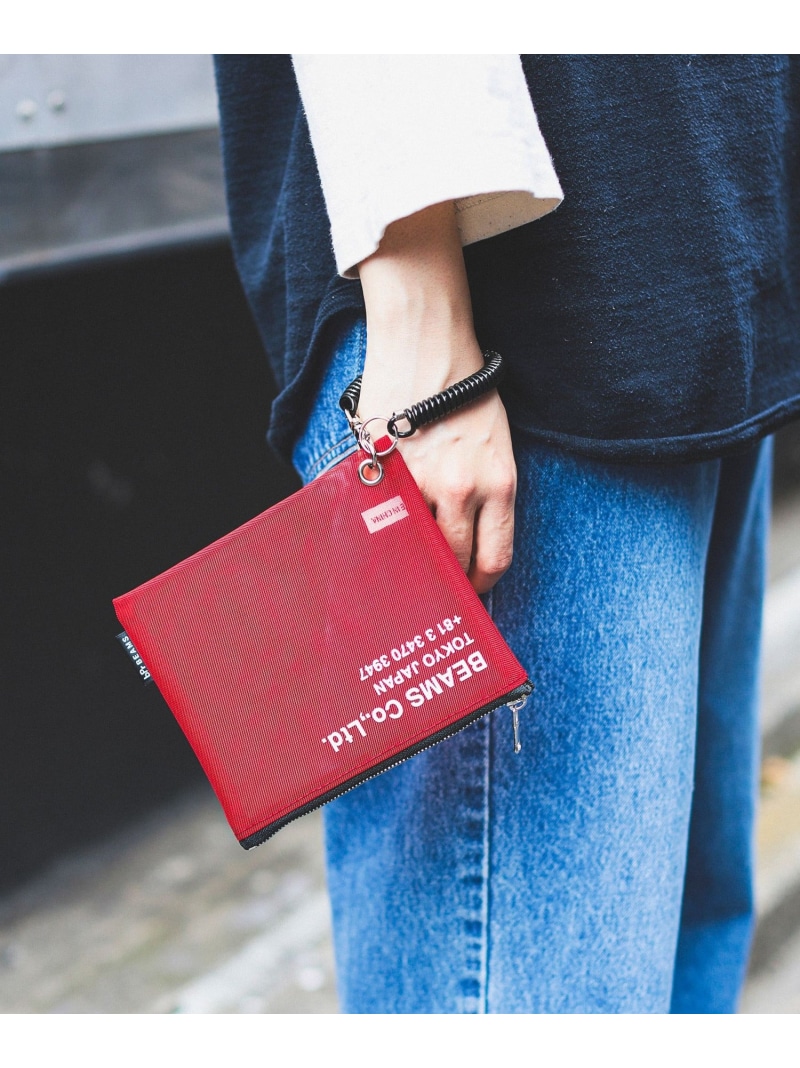 【楽天市場】【SALE／40%OFF】bPr BEAMS 【7/3新規値下げ】bPr BEAMS / ナイロン メッシュ ロゴ ポーチ S ビームス メン 財布・ポーチ・ケース ポーチ ブルー ...