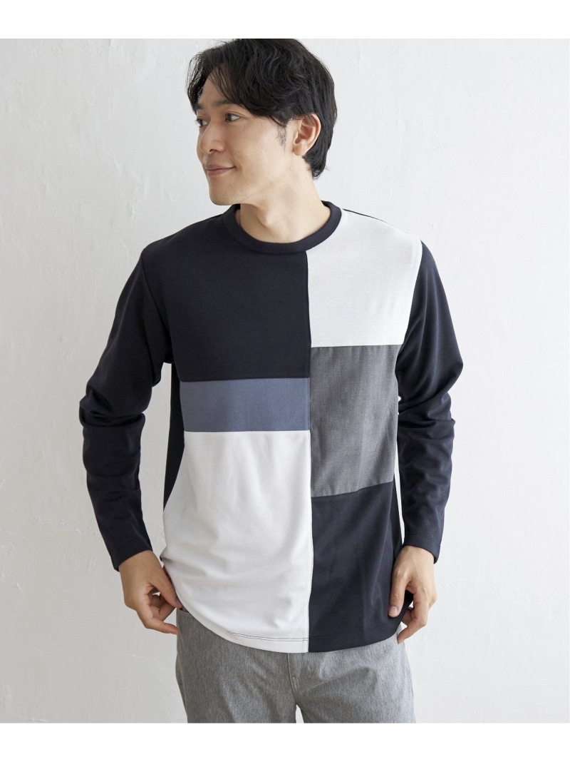 【楽天市場】【SALE／20%OFF】ikka 【親子おそろい】ポンチブロックスロンT イッカ トップス カットソー・Tシャツ グリーン ホワイト ネイビー レッド【RBA_E ...