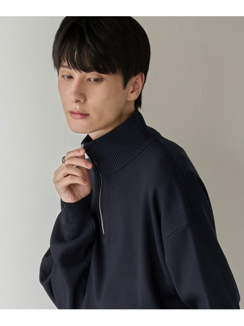 【楽天市場】WEGO MEN'S ミラノリブハーフジッププルオーバー ウィゴー トップス ニット ネイビー ホワイト グレー ブラック ...