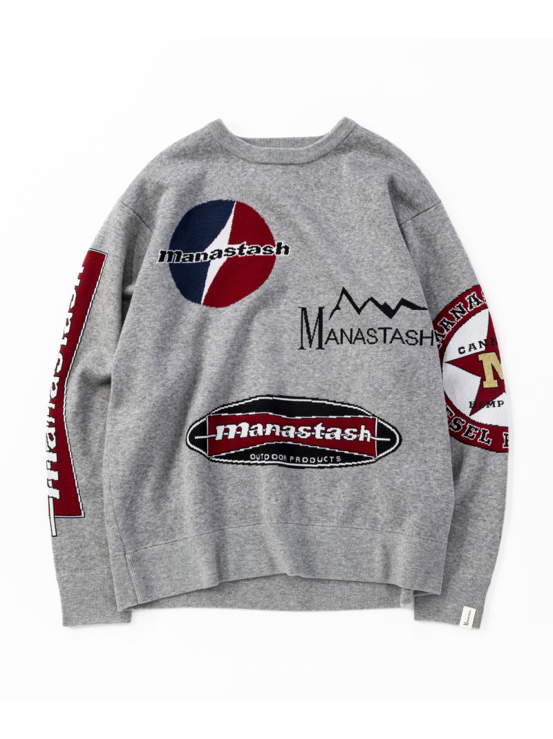 【楽天市場】【SALE／30%OFF】MANASTASH MANASTASH/MULTI CLASSIC LOGO CREWNECK KNIT ...