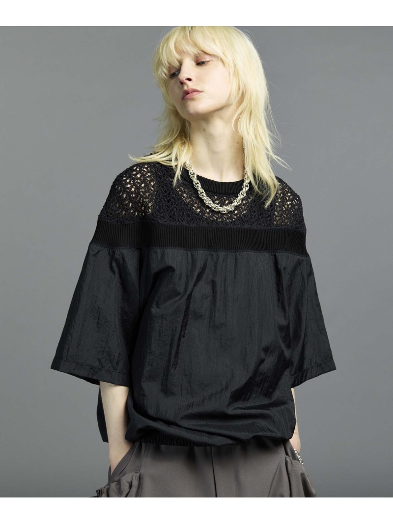 【楽天市場】MAISON SPECIAL Different Material Docking Prime-Over Football T ...