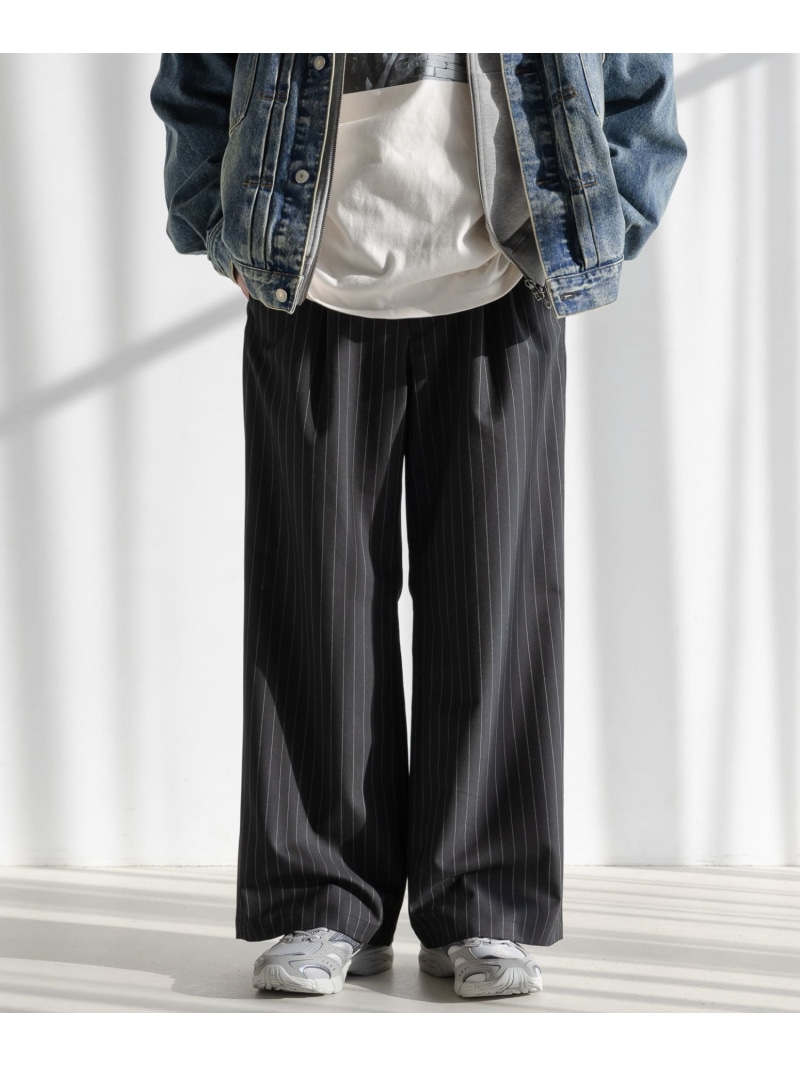 【楽天市場】【SALE／50%OFF】RAGEBLUE TRストレッチ/バギーワイドパンツ/スラックス レイジブルー パンツ その他のパンツ ホワイト グレー ブラック【RBA_E ...