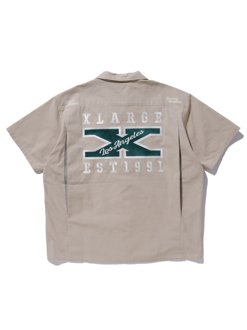 【楽天市場】XLARGE X LOGO S/S WORK SHIRT シャツ XLARGE エクストララージ トップス シャツ・ブラウス ...
