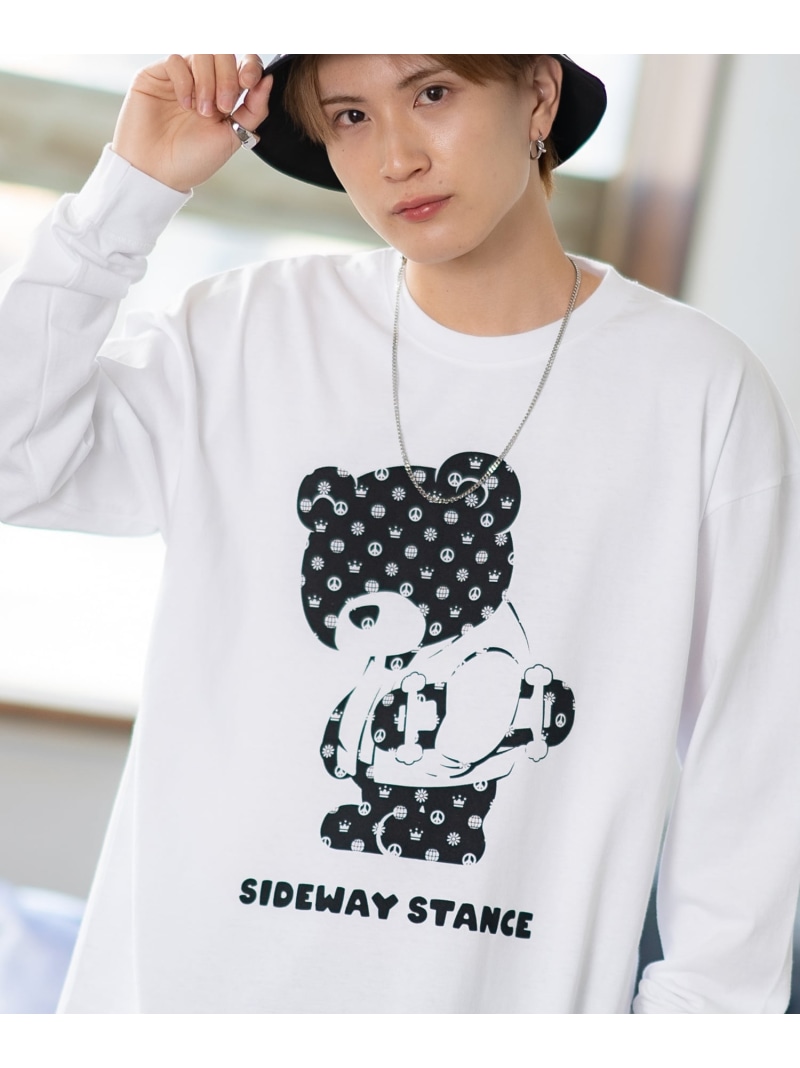 【楽天市場】【SALE／53%OFF】SIDEWAY STANCE SIDEWAY STANCE サイドウェイスタンス モノグラムベア 長袖Tシャツ インプローブス トップス カットソー・T ...