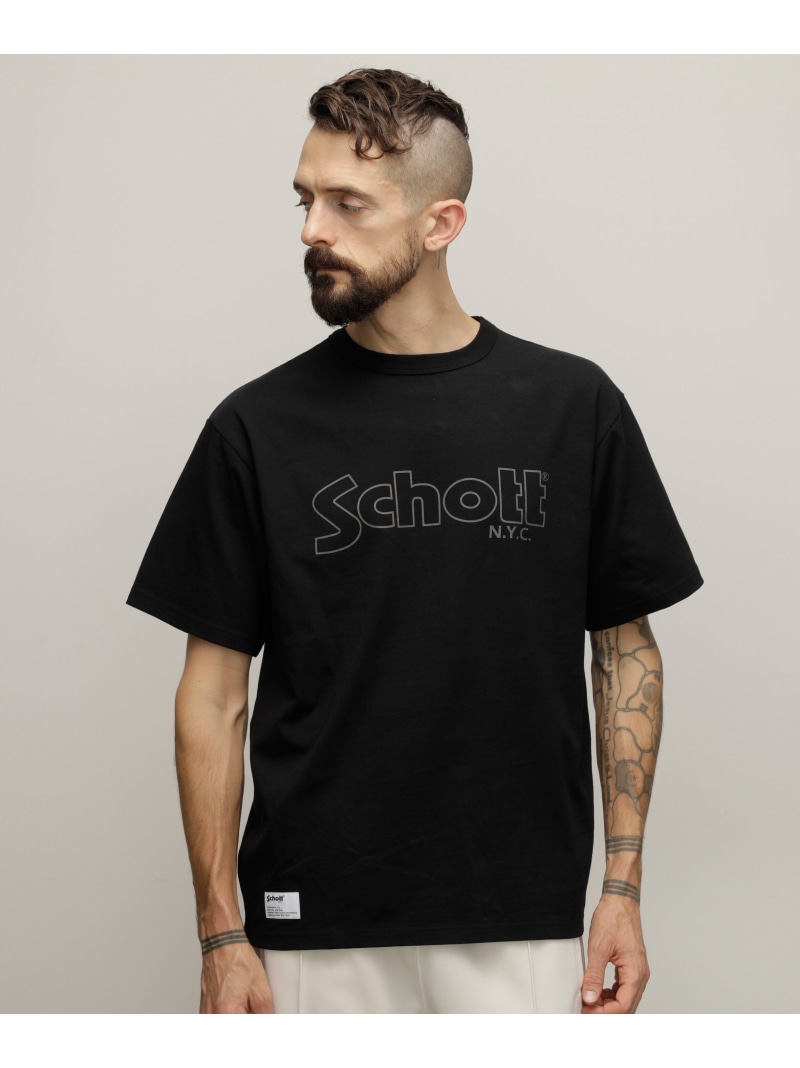 【楽天市場】Schott T-SHIRT "BASIC LOGO"/Tシャツ "ベーシックロゴ ショット トップス カットソー・Tシャツ ブラック ホワイト【送料無料】：Rakuten ...