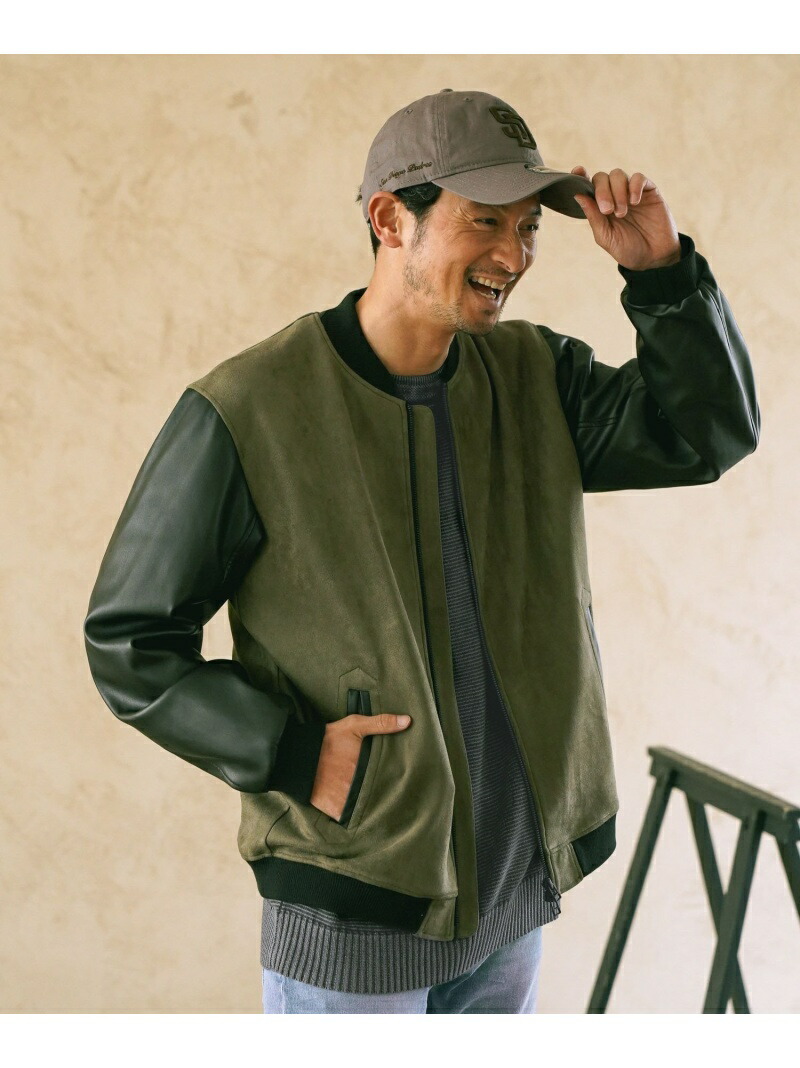 【楽天市場】【SALE／50%OFF】BAYFLOW (M)ECOスエードBZ ベイフロー ジャケット・アウター ブルゾン・ジャンパー ベージュ カーキグリーン グリーン ブラック【RBA_E ...