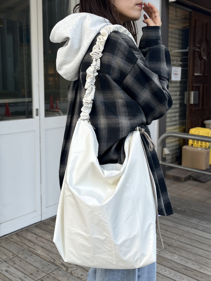 【楽天市場】【SALE／25%OFF】CPCM ハンドルギャザーナイロンショルダー シーピーシーエム バッグ ショルダーバッグ ブラウン ...