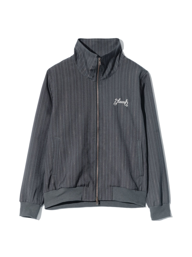 【楽天市場】glamb Sparkle Stripe Track Jacket グラム ジャケット・アウター ブルゾン・ジャンパー グレー ...