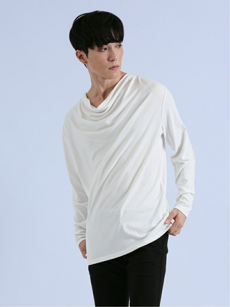 【楽天市場】semanticdesign ドレープネック 長袖Tシャツ タカキュー トップス カットソー・Tシャツ ブラック【送料無料 ...