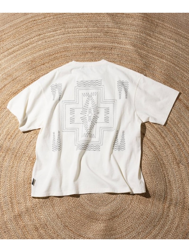 【楽天市場】【SALE／10%OFF】PENDLETON 別注 バック刺繍デザイン クルーネックTシャツ 25SS フリークスストア トップス カットソー・Tシャツ グリーン ブラック ...