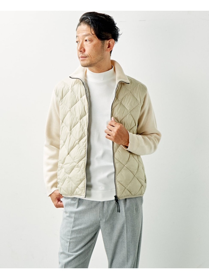 【楽天市場】【SALE／50%OFF】MEN'S MELROSE 【別注】TAION*MEN'S MELROSE ニットブルゾン メンズ ...