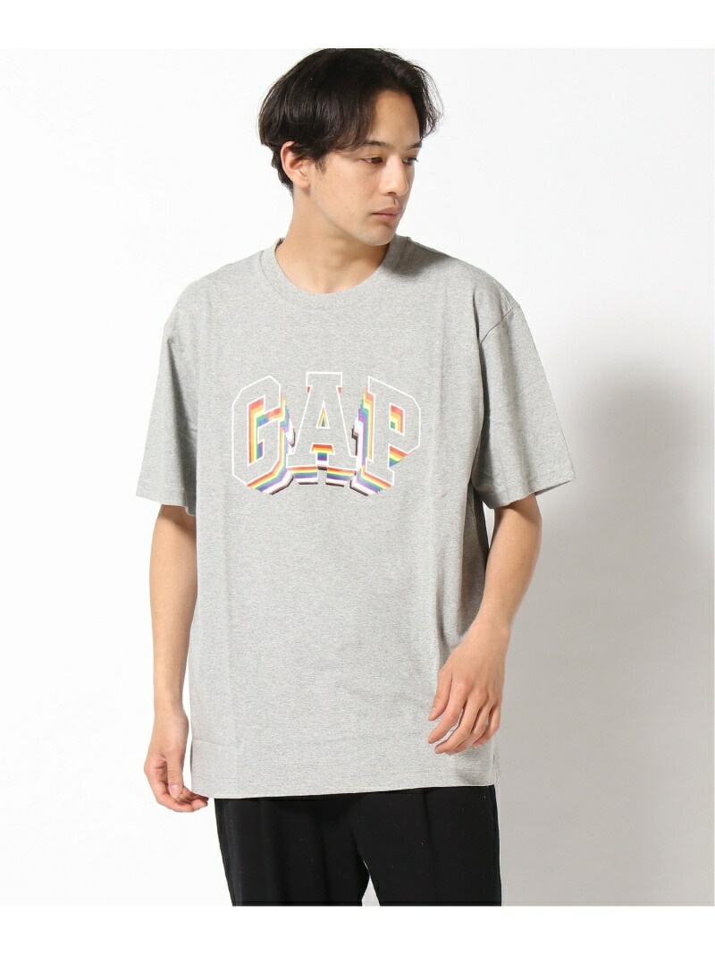 【楽天市場】【SALE／49%OFF】GAP (U)GAPロゴ プライドTシャツ ギャップ トップス カットソー・Tシャツ グレー ネイビー ホワイト【RBA_E】：Rakuten ...